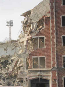 Photo Gallery: Chamberlain Field North Stands Are Demolished ...