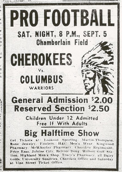 Chattanooga Cherokees Football Team Often Punted - Chattanoogan.com