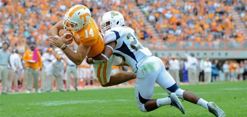 Worley-Led Tennessee Crushes Mocs, 45-10, In First Meeting Since 1969 ...
