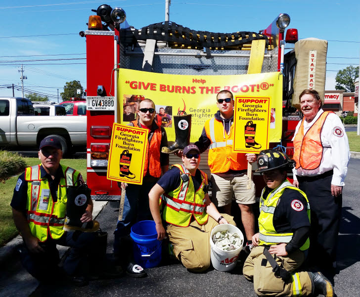 Whitfield Firefighters Collect $15,000 In Annual Boot Drive For Burn ...