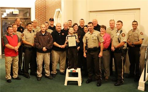 Whitfield Commissioners Honor 7-Year-Old Deputy Tater Singleton With ...