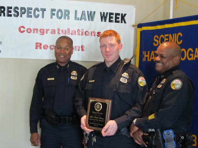 Officer Hunter Morgan Receives Optimist Club Award - Chattanoogan.com