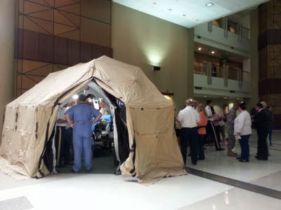 U.S. Army Medical Team Deploys Medical Tent At Erlanger - Chattanoogan.com