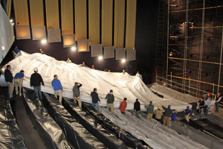 IMAX Theatre Screen Installation Continues - Chattanoogan.com