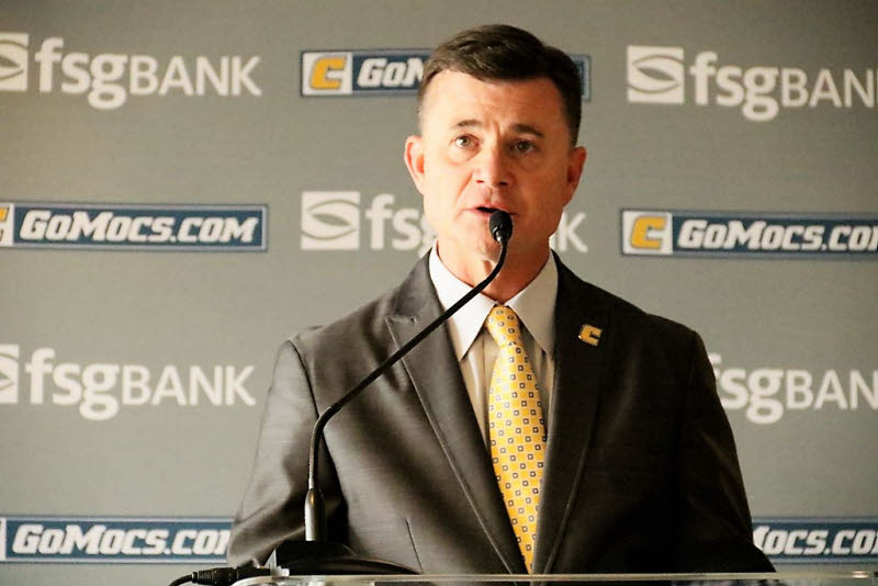 PHOTOS: UTC Introduces Tom Arth As New Head Football Coach ...
