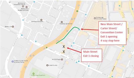 New Main Street, Carter Street, And Convention Center Ramp From U.S. 27 ...