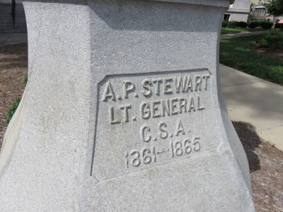 General A.P. Stewart Bust Has Been On Courthouse Lawn Nearly A Century ...