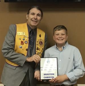 Boynton Lions Club Awards Major Thomas Duckett And David Carlock Awards ...