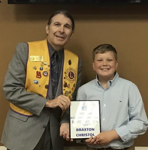 Boynton Lions Club Awards Major Thomas Duckett And David Carlock Awards ...