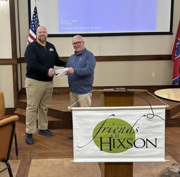 Friends Of Hixson Presents Check To Hixson High School Music Department ...