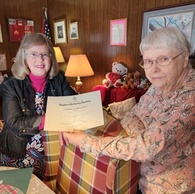 Laura Bales Honored For 50th Anniversary Of Membership In DAR Moccasin ...