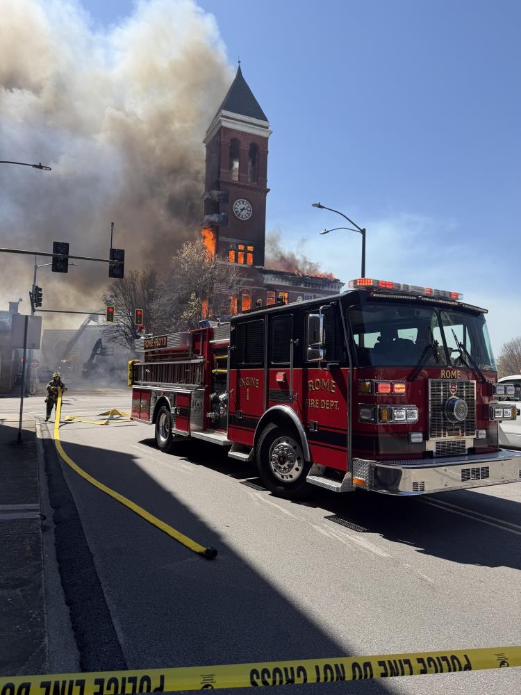 Historic Floyd County Courthouse At Rome, Ga., Suffers Devastating Fire ...