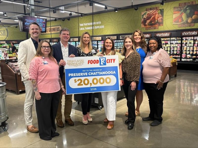 Food City Supports Preserve Chattanooga With $20K Check - Chattanoogan.com