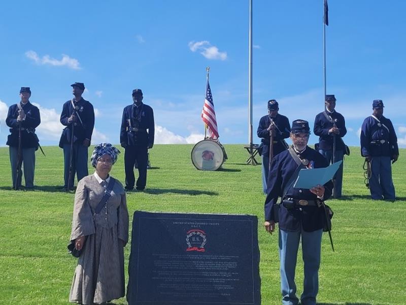 U.S. Colored Troops Monument Juneteenth Commemoration Features Living ...